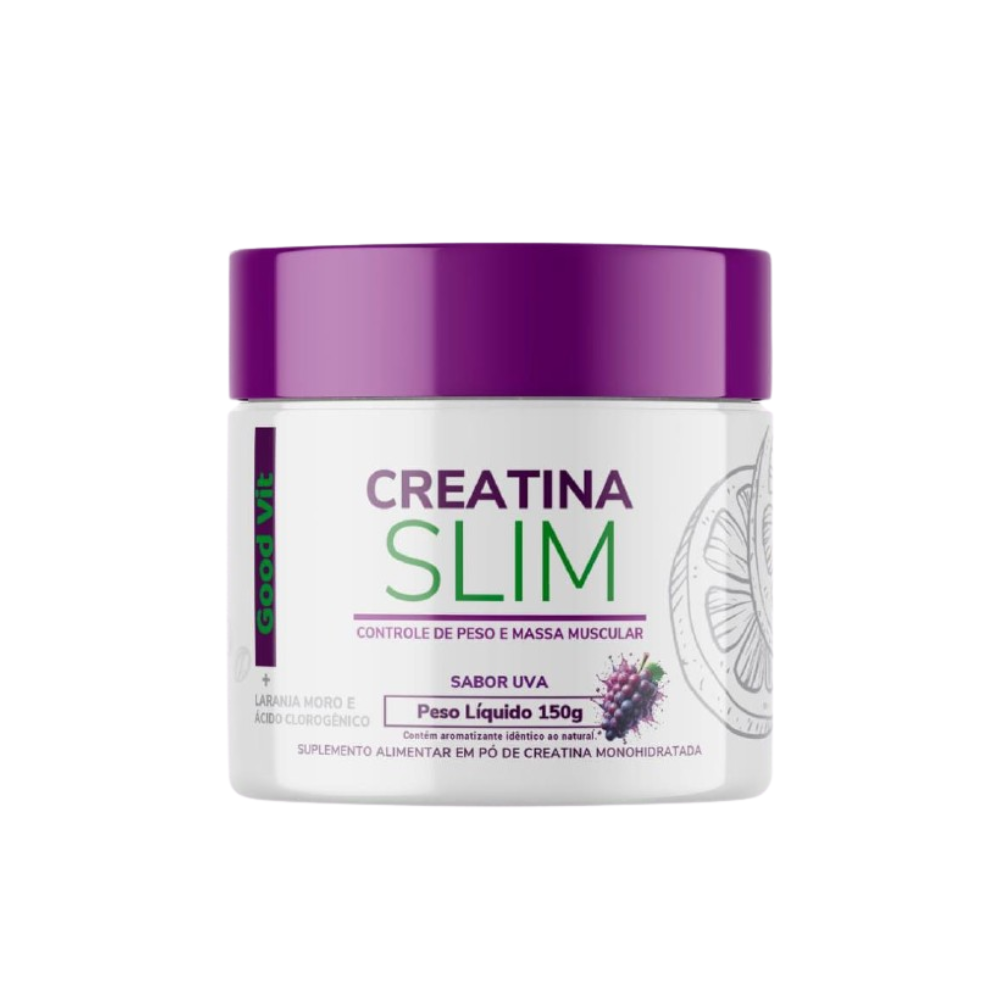 Creatina Slim Sabor Uva 150g