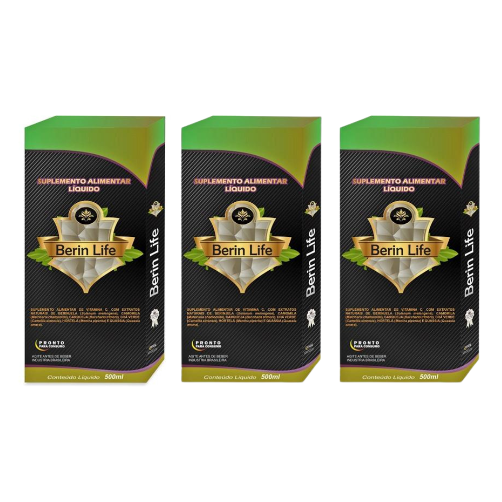 Kit 3 Berin Life 500ml – farmafine.com.br